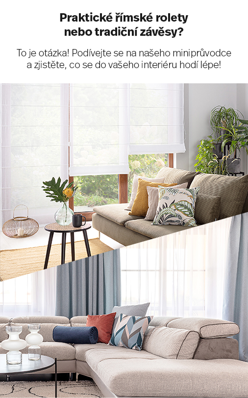 Římské rolety nebo závěsy? - Dekoria